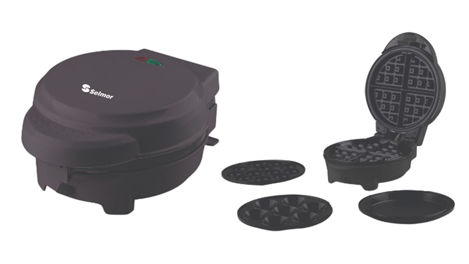 SELMOR - מכשיר ל- 4 וופל בלגי עם פלטות מתחלפות דגם SE-183